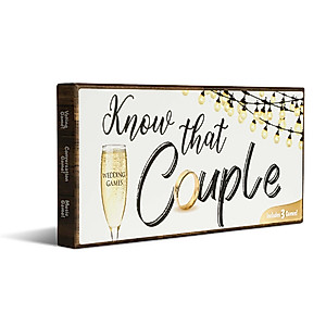 Know That Couple - Engagement Party Games for Guests with Conversation Starters, A Music Game, and a Bride or Groom Game. Includes Printables and Great for Wedding Party Decorations and Bridal Showers