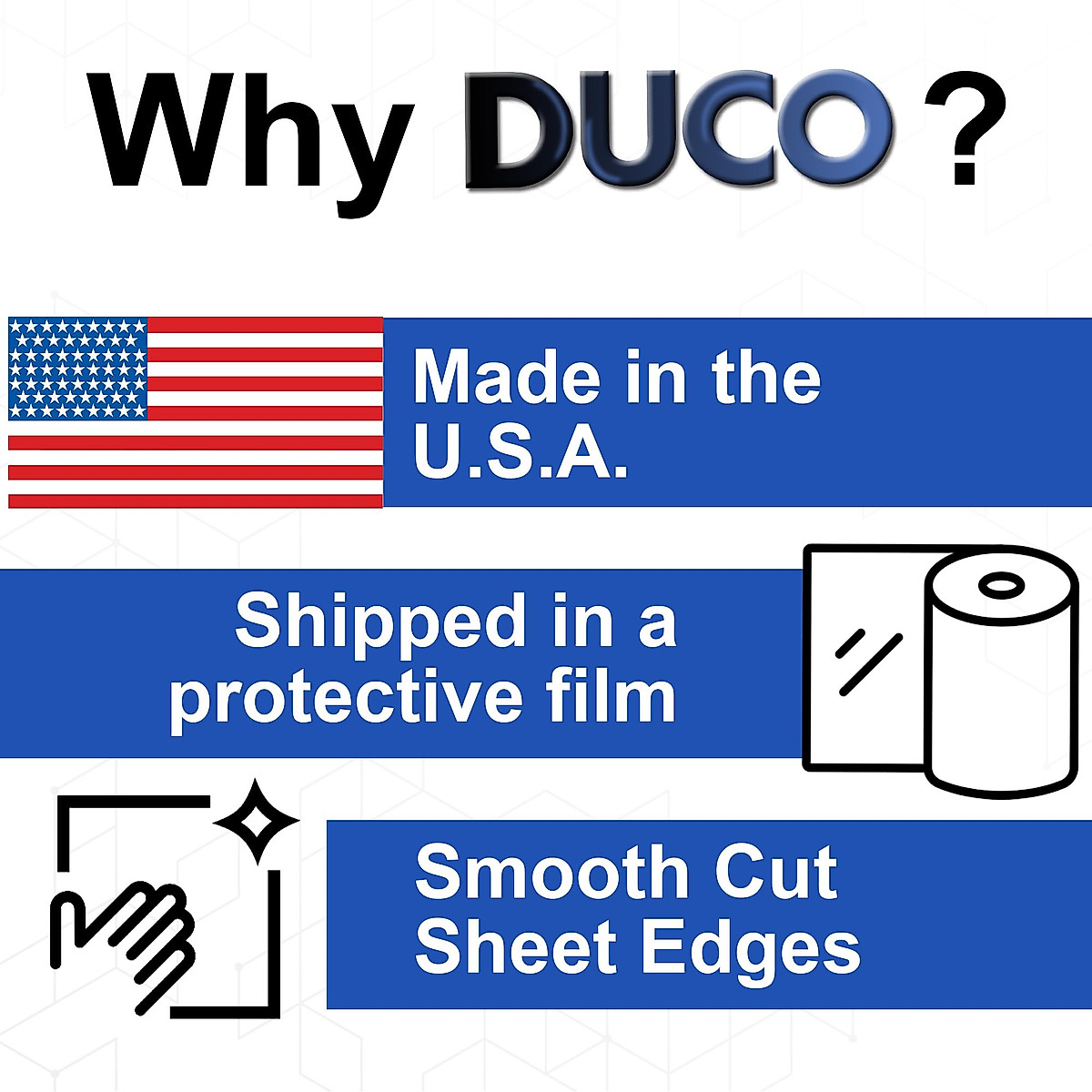Duco Clear Cast Acrylic Sheet 1/8 Inch Thick 24" X 24" - Pack of 1 Cut to Size, Thin, Clear Acrylic Sheet - Transparent Plexiglass Panel for DIY Crafts, Window Replacements, Signs, Displays, & More