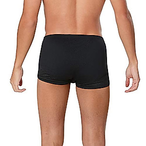 Speedo Men's Swimsuit Square Leg Poly Mesh Training Suit Speedo Black, 32