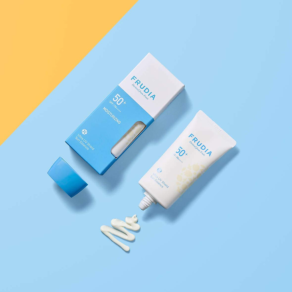 WELCOS FRUDIA Sun Block Day Cream Essence Facial SPF | Organic Hydrating Face Cream Vegan Face Moisturizer for Dry Skin | Sun Screens Lotion Day Moisturizer for Face Women Korean Skin Care 1.76 fl oz