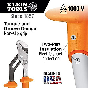 Klein Tools 33527 General Purpose Insulated Tool Kit, 1000-Volt Rated, Comes in Custom 3-Pallet Lockable Case, 22-Piece