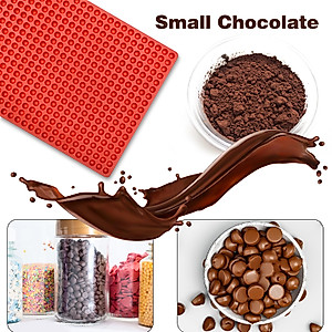 Palksky 468-Cavity Mini Round Silicone Mold/Chocolate Drops Mold/Dog Treats Pan/Semi Sphere Gummy Candy Molds for Ganache Jelly Caramels Cookies