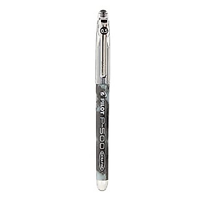 PILOT Precise P-500 Gel Ink Rolling Ball Stick Pens, Extra Fine Point, Black Ink, 12-Pack (38600)