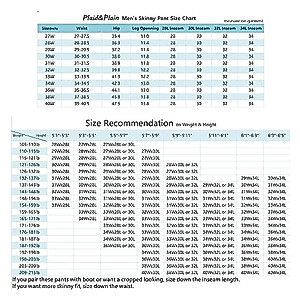 Plaid&Plain Men's Stretch Dress Pants Slim Fit Skinny Suit Pants 7101 Black 31W28L