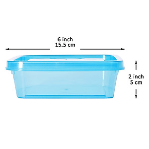 Youngever 3 Pack 20 Ounce Sandwich Containers for Lunch Box, Reusable Food Storage Containers, Meal Prep Containers, Single Sandwich (Multi Color)