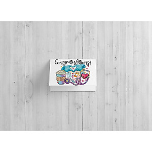 Red Door Inspirations Nursing School Graduation Card, Includes single card and envelope. (Nursing Graduate Card)