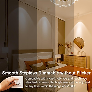 EACLL MR16 GU10 LED Bulb Dimmable, 3000K Warm White, 7W Equivalent 75W, 25,000 Hours Lifetime, Energy Efficient Soft White Light, 750 Lumens 120 Degree Flood Beam No Flicker Spotlight, 4-Pack