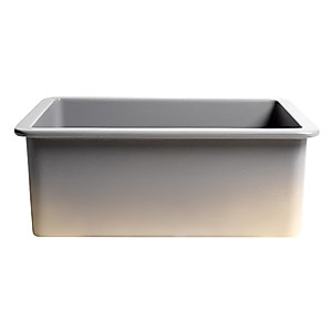 ALFI brand ABF2718UD-GM Kitchen Sink, Grey Matte