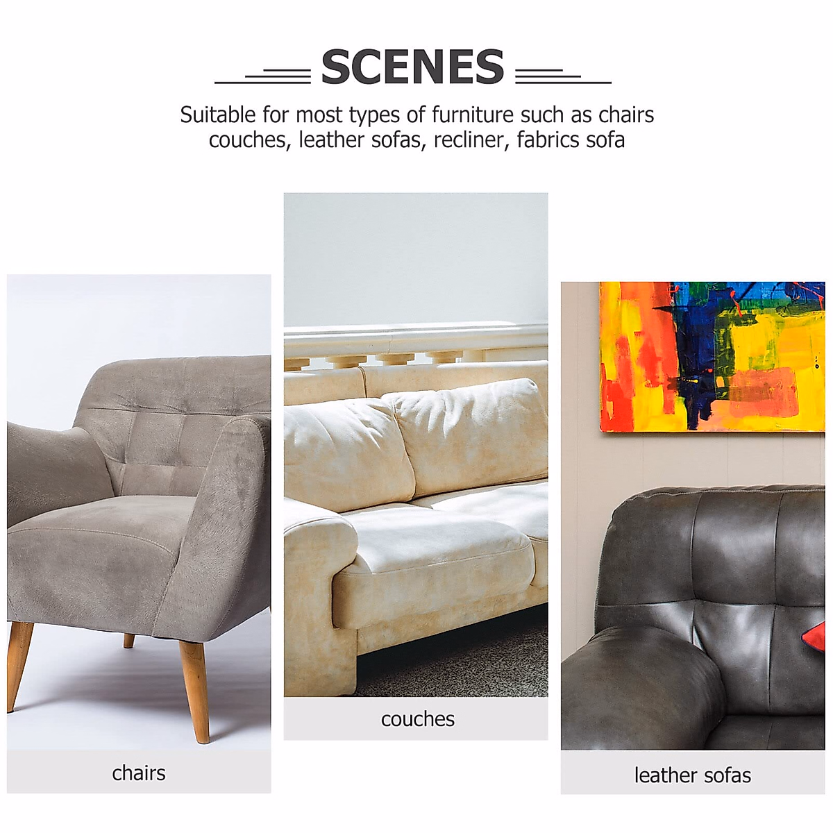 VOSAREA Sofa arm Cover Couch armrest Protector Stretch Sofa Armchair slipcover arm Rest Covers for Office Chair Furniture Protectors Elastic Couch Protector Recliner arm Protectors Thicken