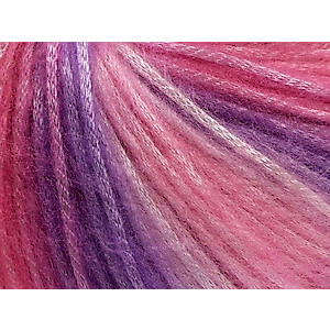 Ice Yarns Picasso 3 Pack - Pinks and Lilacs, Fuzzy with Subtle Sheen Worsted Weight, 3x125 Yards (3x115meters) 3x1.76 Ounces (3x50 Grams)