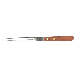 Q-Connect 44836 220 mm Letter Opener with Wooden Handle, Brown, Pack of 1