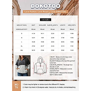 Dokotoo Womens Fleece Hoodies Plus Size Cozy Soft Warm Oversized Chunky Color Block Zip Front Winter Fuzzy Sweatshirt Loose Sherpa Pullover Outerwear with Pockets X-Large