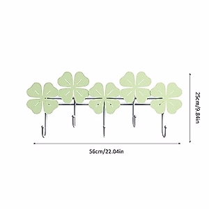 ULTRAWAVE Coat Rack Wall Mount Entrance Door Rear Porch Hanging Hanger Wall Hanging Key Hook Wall Creative Clothes Hook Rack Bathroom Coat Rack Coat Hooks (Color : A)