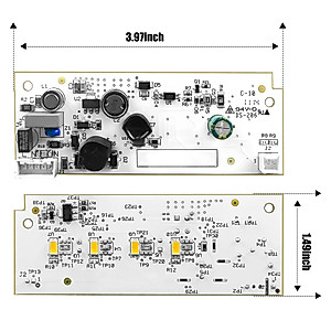 W10515058 Main LED Light and Driver Fit for Whirlpool Kenmore Maytag Kitchenaid, Only PCD Board, Replacement WPW10515058, PS11755867, W10522611, 3021142, W10465957, AP6022534
