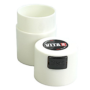 Vitavac - 5g to 20 grams Vacuum Sealed Container - White