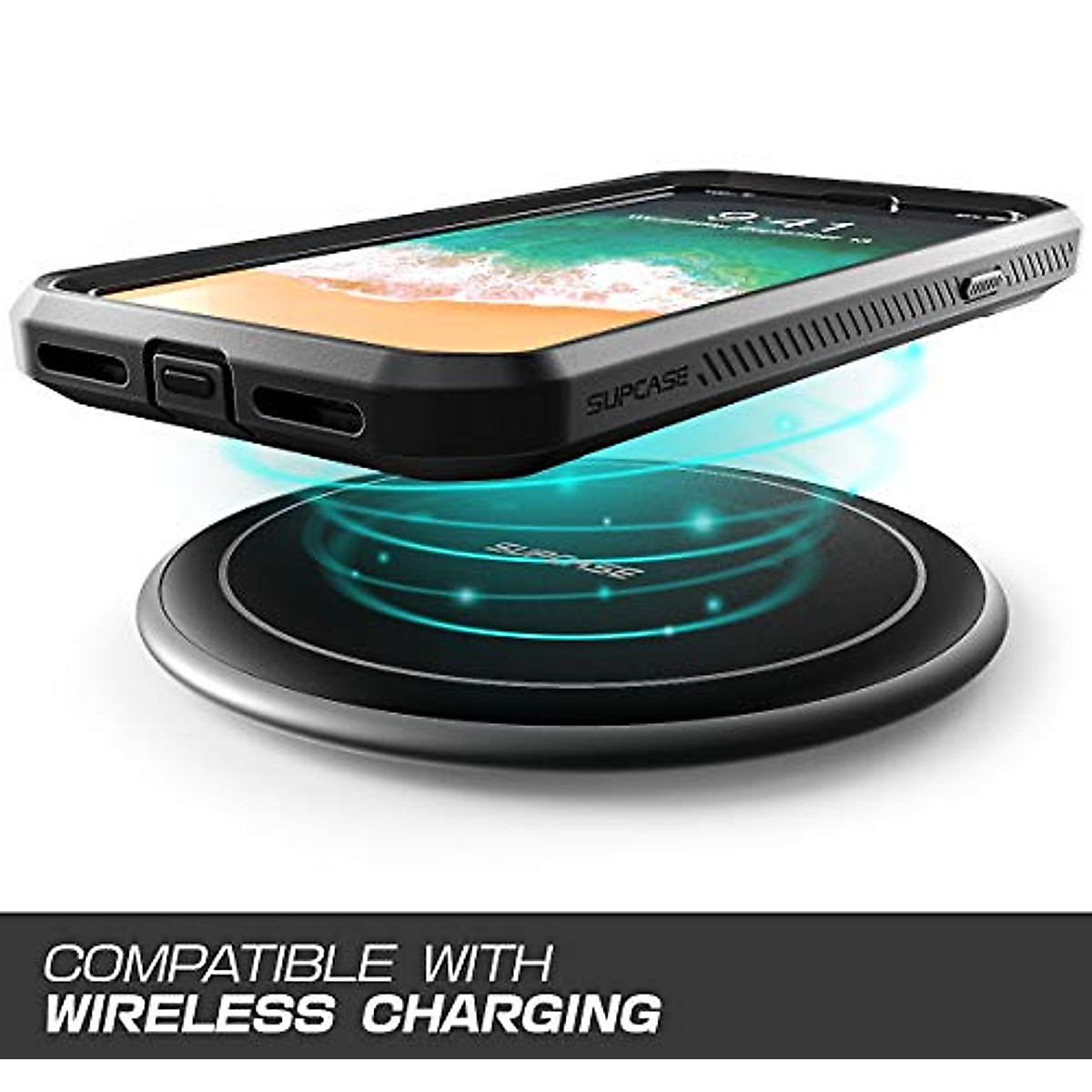 SUPCASE Unicorn Beetle Pro Series Case Designed, with Built-In Screen Protector Full-Body Rugged Holster Case for iPhone XR 6.1 Inch (2018 Release) (Black)