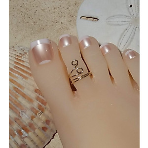 Toe Ring Swirl - Adjustable 14 Kt Gold Filled