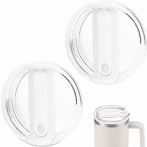 JLDLAI 2 Pack Tumbler Lid for Stanley 40 oz Cup,Replacement Lids for Stanley Tumblers Travel Coffee Mug Spill Proof Splash Resistant Silicone Sliding Covers