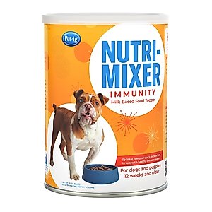 Pet-Ag Nutri-Mixer Immunity - 12 oz - Milk-Based Food Topper for Dogs & Puppies 12 Weeks and Older - Easy to Digest