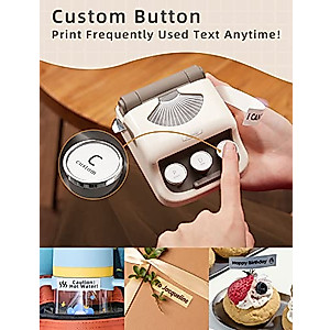 MakeID Label Maker HD(300dpi) - Personalized Smart Q1 Wireless Handheld Printer Compatible With iPhone & Android Phones - Portable Label Makers for Organizing Home & Office Supplies Printing Name Tags