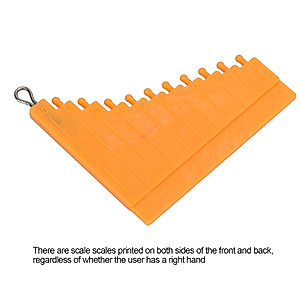 Dilwe Hair Gauge, 11 Front and Back Scales, Hair Rig Measurement Tool for Carp Fishing