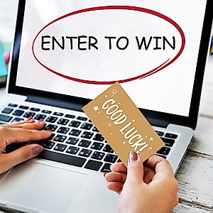 300 Pcs Classic Enter to Win Raffle Tickets Cards 3.5 x 2 Inch Entry Form Ticket Cards for Contest, Auction, Raffles, Ballot Box with Space for Name, Email Address Phone Number Fields (300)