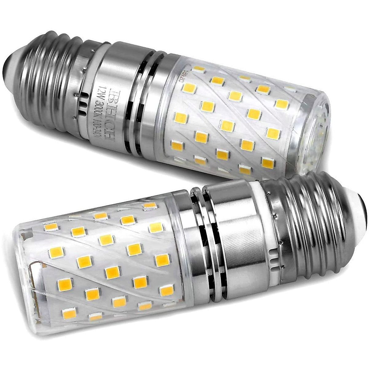 BHCH E26 LED Corn Bulbs 12W,3000K Warm White,1200LM,Edison Screw Bulbs,100W Incandescent Bulbs Equivalent,Pack of 4