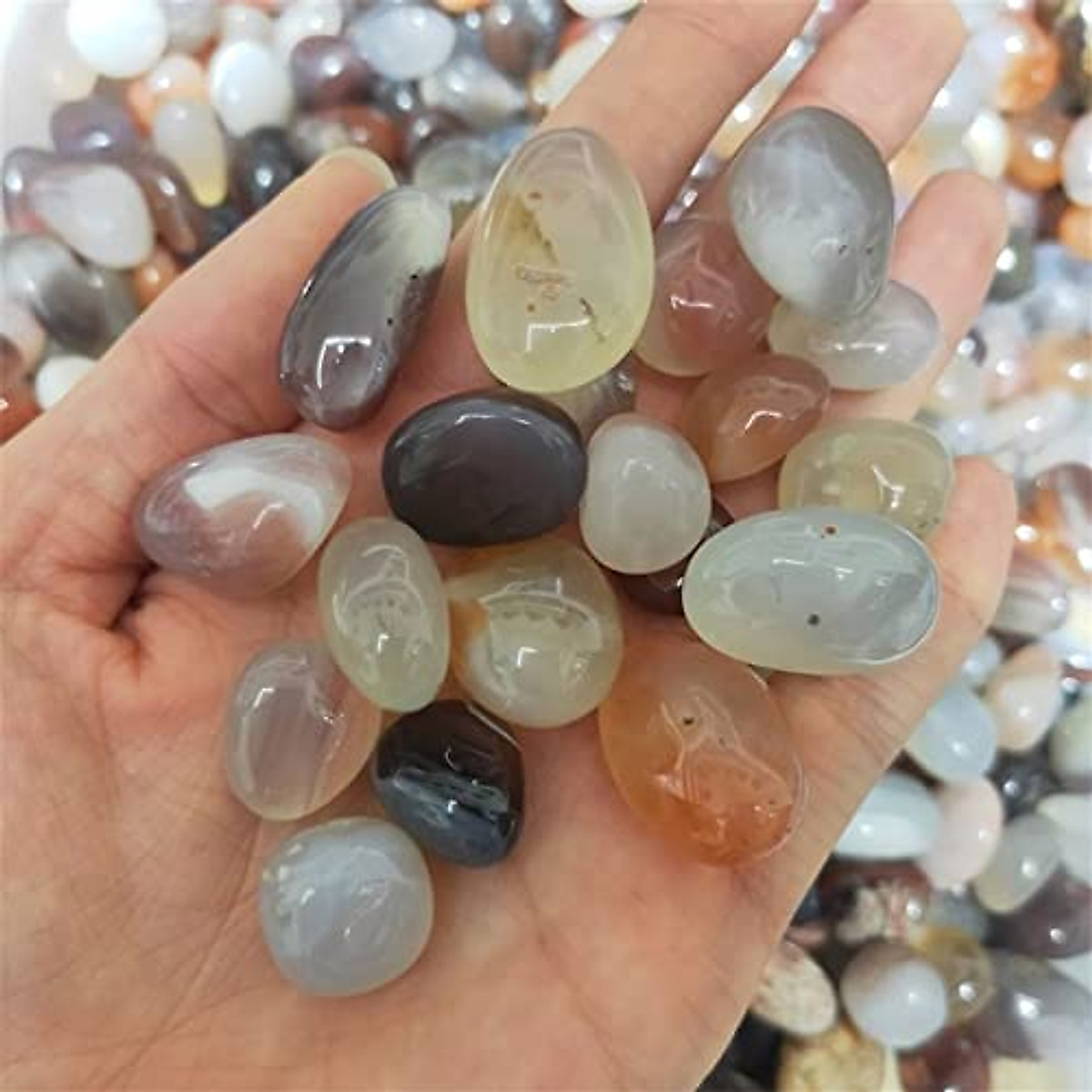 BAWHO Natural Quartz Crystal 100g Natural Carnelian Crystal Gravel Agate Stones Planting Aquarium Fish Tank DIY Material Home Office Decor QINTINYIN (Size : 100g)