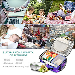 VIGTRO Cute Joysticks Gamepad Lunch Bag, Insulated Leakproof Lunch Box with Adjustable Shoulder Strap, Game Controller Joypad Reusable Cooler Tote Bag for Work,Office,Picnic,Travel