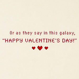 Hallmark Valentine's Day Card (Star Wars R2-D2 and Hearts)
