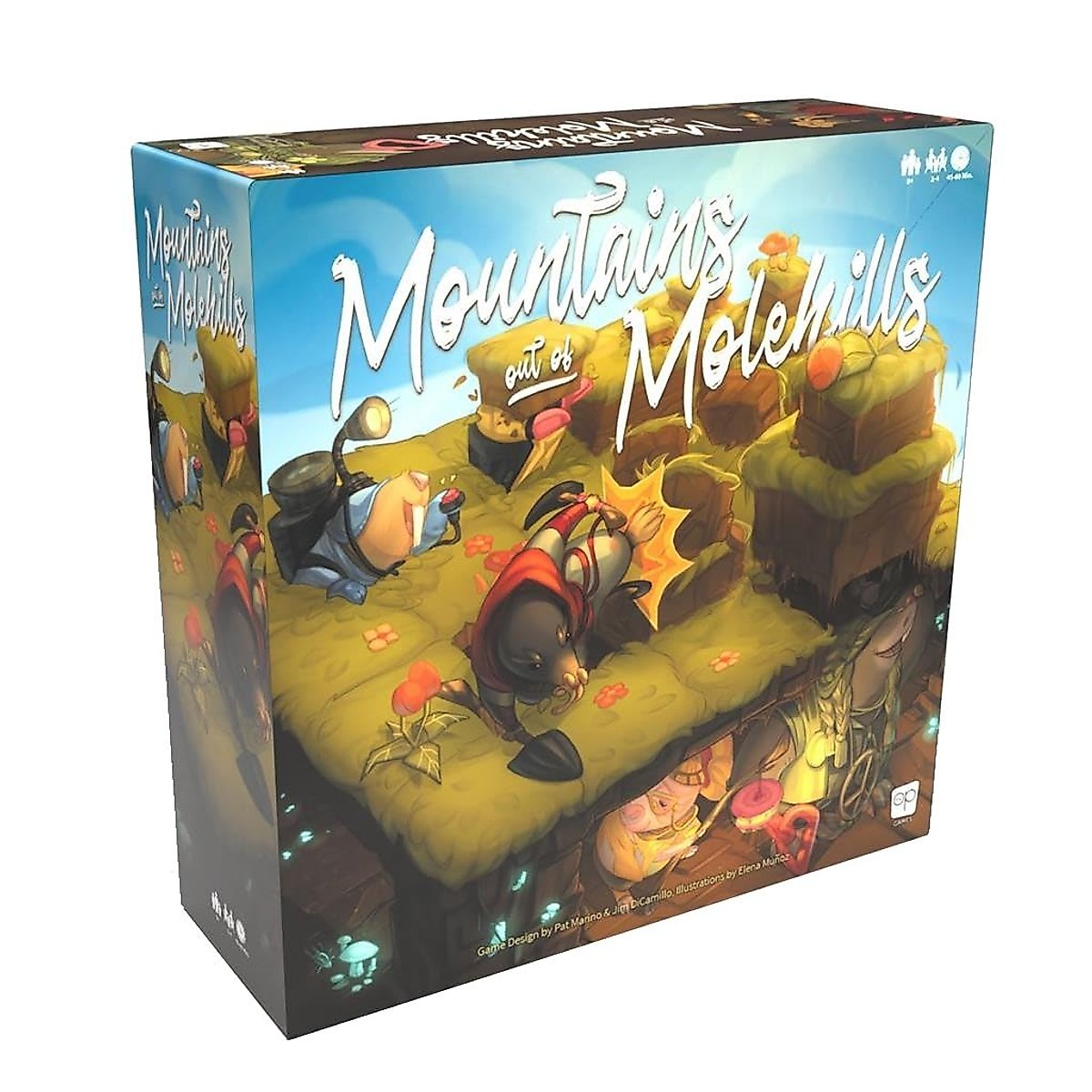 Mountains Out of Molehills | Family Board Game for 2-4 Players | Two-Level Gameboard Featuring Unique Gameplay & Custom Artwork | Great Gateway Game for Ages 9+