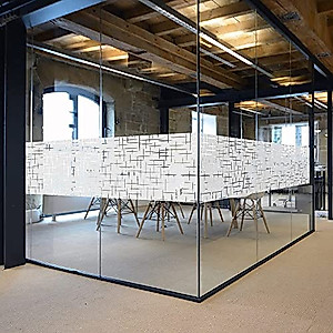 YUTR Frosted Privacy Window Film Glass Self Adhesive Glass Film Matte Static Protection Window Stickers (Color : As Shown, Size : 60x200cm)