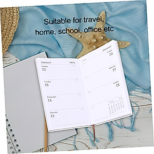 BUTIFULSIC 2024 Agenda Book daily agenda notebook schedule notebook daily schedule notepad notebook yearly notebook for planning notebooks office Planner portable imitation leather