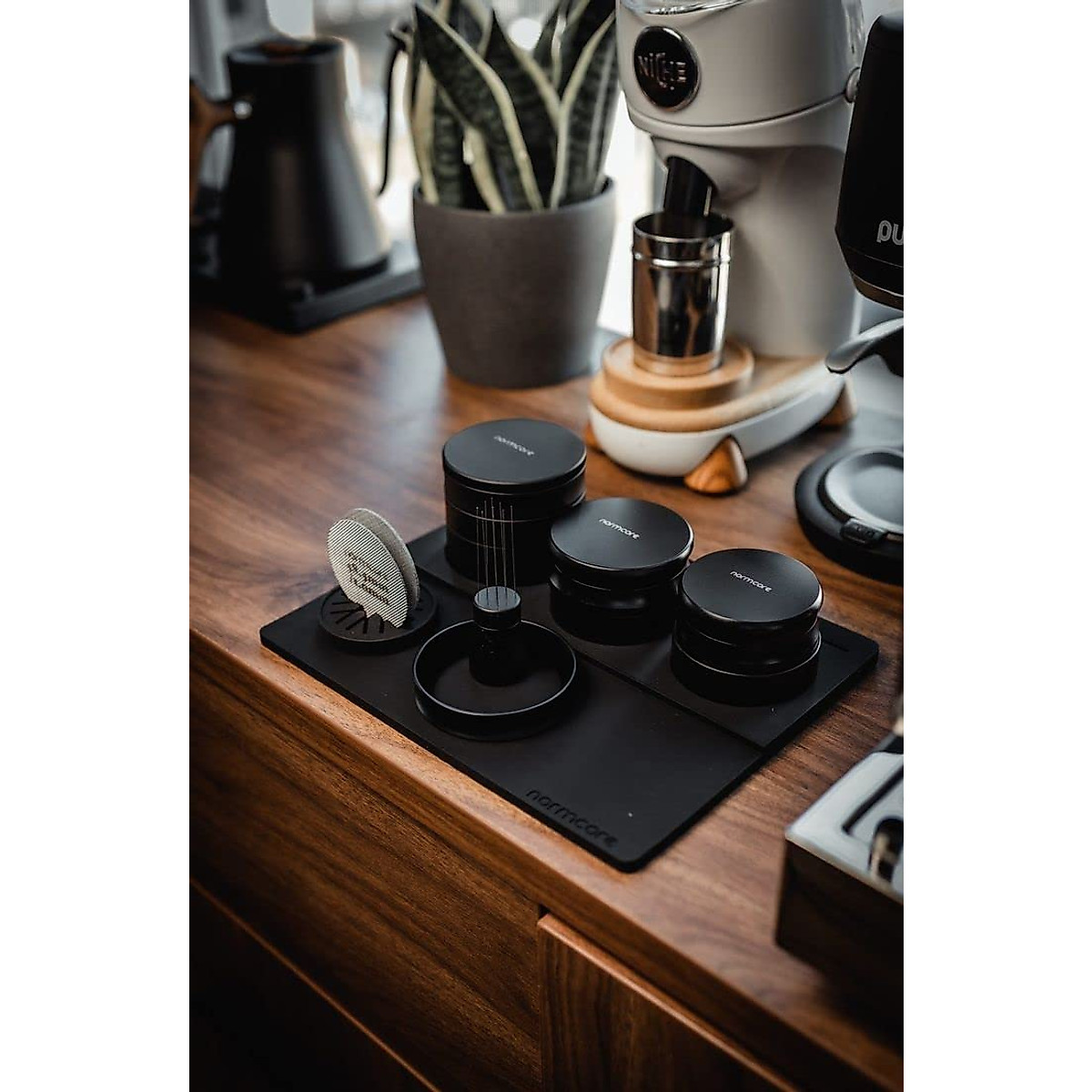 Normcore Espresso Tamping Station I Espresso Tamping Mat I Coffee Tamper Mat I Espresso Accessories Tool for Baristas I Food Grade Non-Slip Silicone I 9.5 Inch x 7.5 Inch