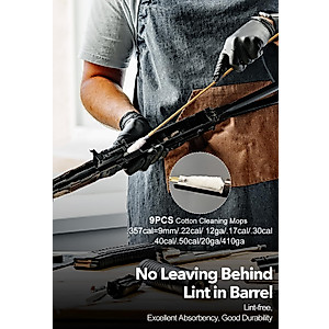 NaTiddy 212PCS Gun Cleaning Kit Universal Rifle Cleaning Kit with Solid Brass Accessories,Black Case,Gun Cleaning Mat,Cotton Swabs,Stainless Steel Pick,Gun Cleaning Brush Kits for Pistol Shotgun