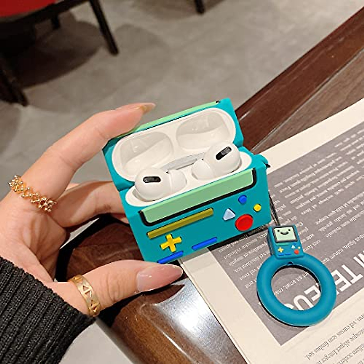 Wifantien 3D Game Player Case for AirPod Pro 2019/2022,3D Cute Cartoon Lovely Kawaii Women Girls Kids Fashion Game Player Shape Keychain Soft Case for Airpods Pro/Pro 2nd Gen 2022 (Game Player)