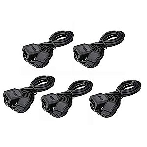 Youquan 5PCS 9 Pin Extension Cable for Sega Genesis 2/3 Megadrive 2 Controller