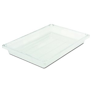 Rubbermaid Commercial Products Polycarbonate Food Storage Box/Tote, 5 Gallon, Clear, for Restaurant/Kitchen/Cafeteria