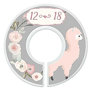 Mumsy Goose Nursery Closet Dividers Closet Organizers Baby Girl Clothes Dividers Llamas
