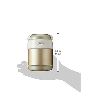 Tiger Corporation LWR-A072 Thermal Lunch Box, Champagne Gold