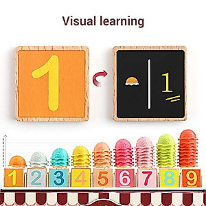 TOP BRIGHT Ice Cream Toy for Kids - Pretend Play Set Food Toy for Toddler, Math Game, Ice Cream Cone Playset Shop Toys for Age 3 4 5 Years Old Girls and Boys Birthday Gifts