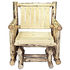 Montana Woodworks, Exterior Finish Montana Collection Single Seat Glider Chair