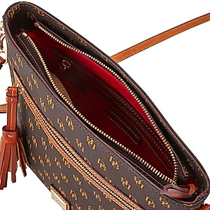 Dooney & Bourke Crossbody Bags for Women, Gretta Lani Crossbody with Tassel Zipper - Brown