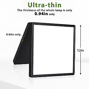 Rezant 12 Inch 24W Flush Mount Square LED Ceiling Light, 3000K/4000K/6000K Adjustable Flush Mount Light Fixture, 2800LM Bright Flat Ceiling Light Fixtures for Bedroom, Kitchen, Hallway (Black-4 Pack)