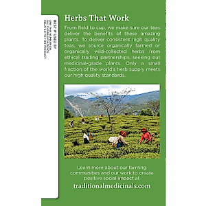 Traditional Medicinals Tea, Organic Green Tea Matcha, Genmaicha, Supports Health, 16 Tea Bags (6 Pack)