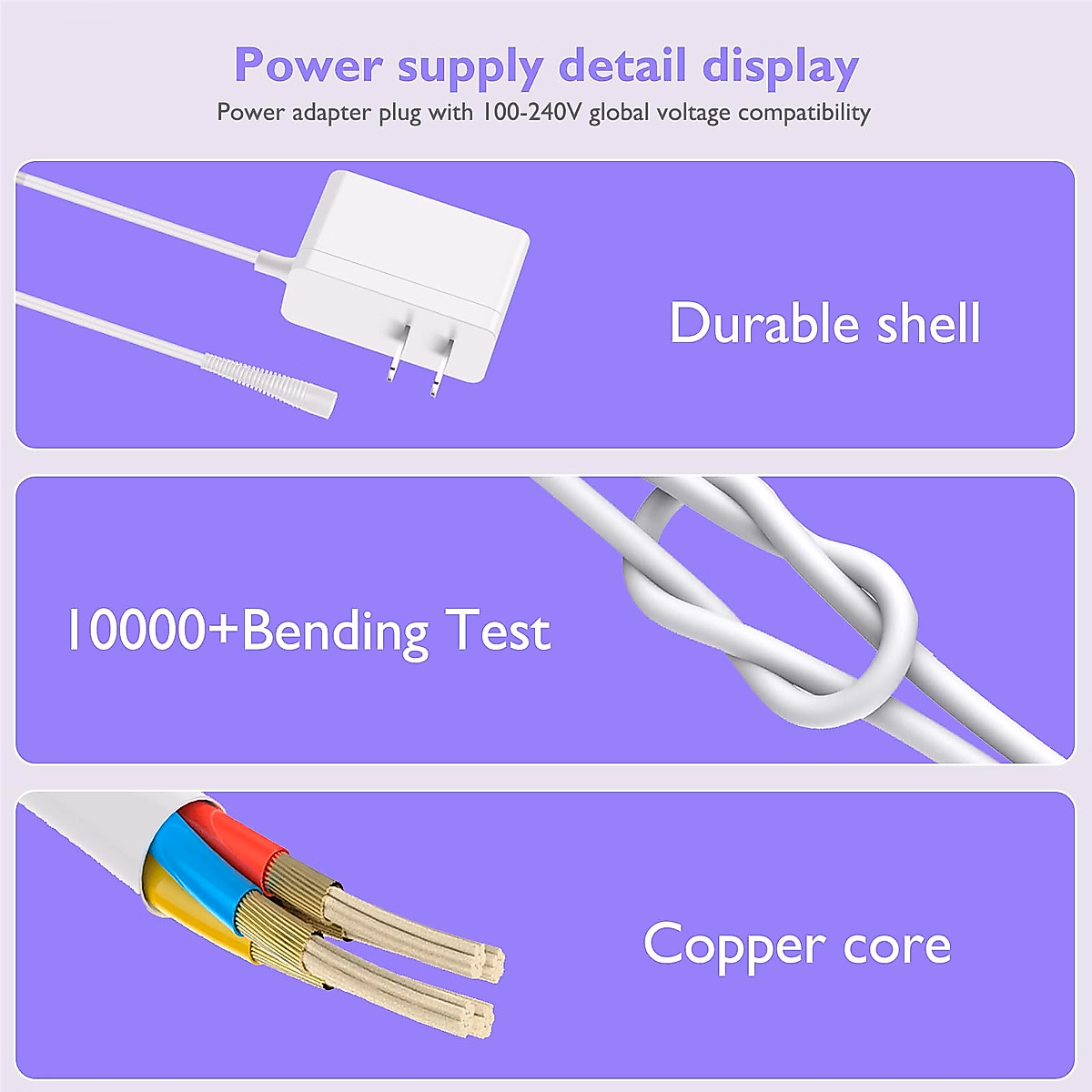 for Braun Epilator Charger, Lnauy 12V Power Cord Compatible with Braun Silk-épil 5 7 9 Wet & Dry Epilator Hair 9-720 5328 Braun FaceSpa Pro 910 911 921 Part-No 81743351 Replacement 492-5214 Adapter
