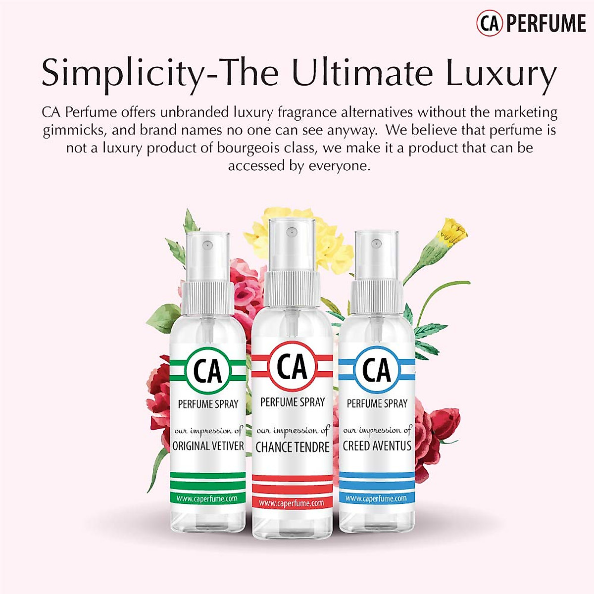 CA Perfume Impression of Pleasures for Woman Travel Size Sample Fragrance Eau de Parfum Sprayer(2 Fl Oz/ 60 ml)