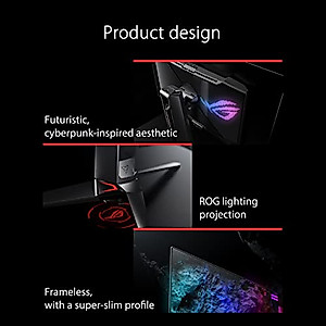 ASUS ROG Swift 27”1440P OLED DSC Gaming Monitor (PG27AQDM) - QHD (2560x1440), 240Hz, 0.03ms, G-SYNC Compatible, Anti-Glare Micro-Texture Coating, 99% DCI-P3, True 10-bit, DisplayPort,Black