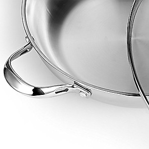 Cooks Standard 12-Inch/30cm Classic Stainless Steel Everyday Chef's Stir Fry Pan