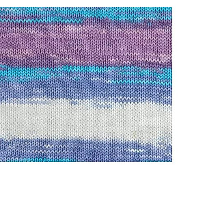 Premier Yarns Hipster Cotton Yarn - 3.5 Oz - #3 DK Light Weight - 3 Pack Bundle with Bella's Crafts Stitch Markers (Blue Raspberry)